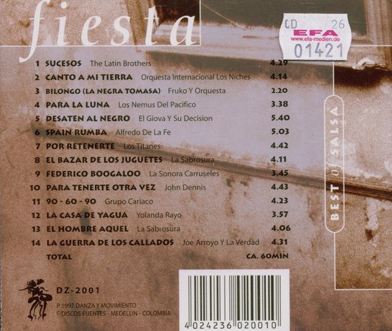 Various Artists - Fiesta. Best Of Salsa (CD), various artists | CD ...