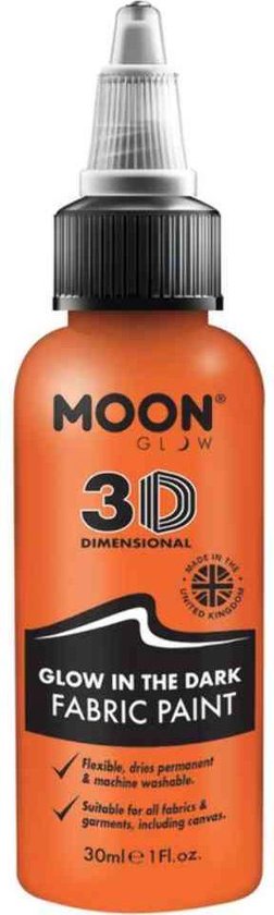 Moon Creations - Moon Glow - Glow In The Dark Textielverf - Oranje | bol