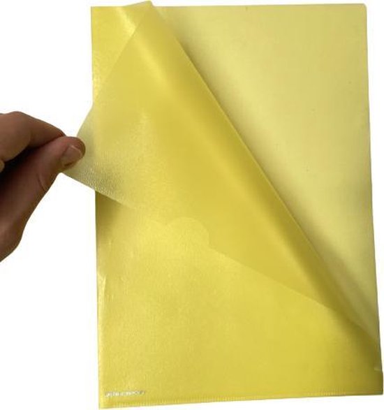 Office Depot A4 Gele polypropyleen L-mappen insteekhoezen 120 micron ...