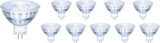 Led Line Voordeelpak 10 Stuks Gu5 3 Led Spots 3w Vervangt 25w