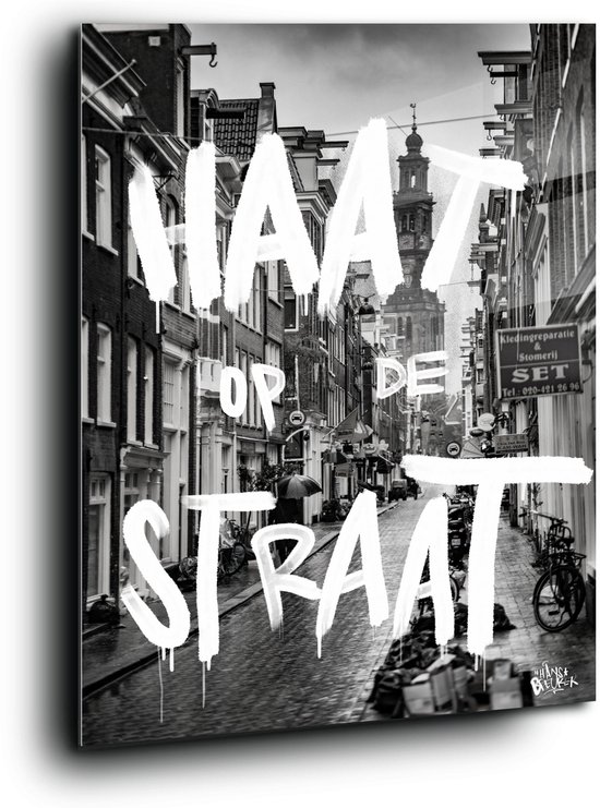 Haat op de straat - Meerdere kleuren - Poster 80 x 120 cm G | bol