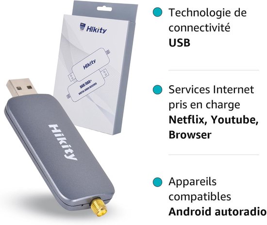 DAB/DAB+ Digitale Radio Ontvanger USB Dongle met Antenne voor Android ...