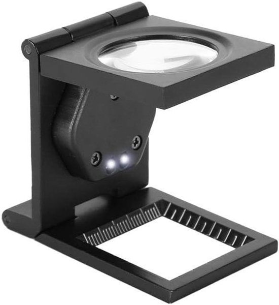 Vergrootglas met Licht en Standaard - 30x Vergroting - Handheld Loep ...