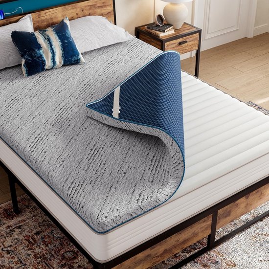 Matras Topper Gel Traagschuim 90x200 cm - Comfortabele Topper met ...