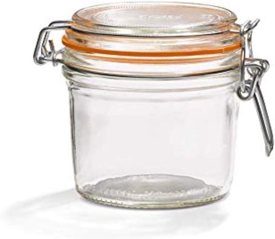 Glazen Terrine Potten met Klemdeksel 350 ml - Set van 12 Stuks | bol