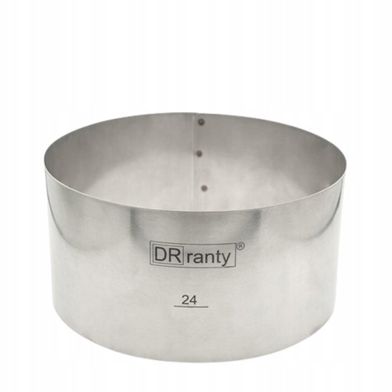 RVS Taartring 24cm H12cm - Stabiele Bakvorm voor Diverse Gelegenheden | bol