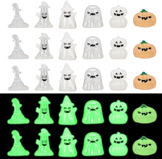 Nordivar - Halloween Mini Hars Beeldjes, Lichtgevende Figuren Feest ...