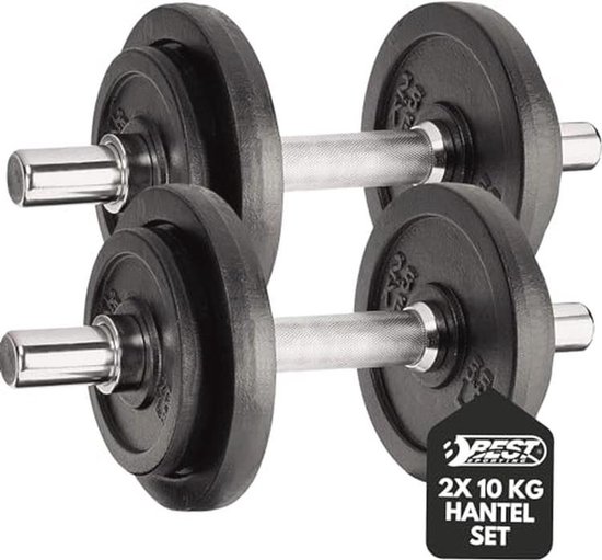 Verstelbare Halterset 10 kg voor Thuis Workouts en Fitness Training | bol