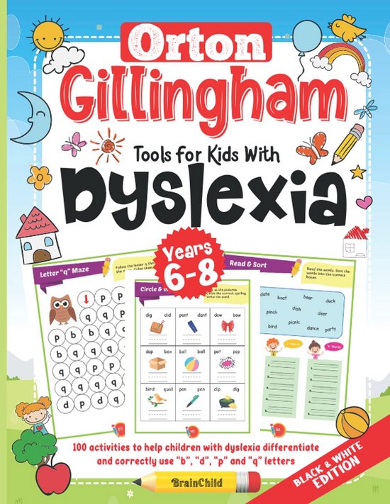 100 Spellingspelletjes voor Kinderen met Dyslexie: b, d, p, q ...