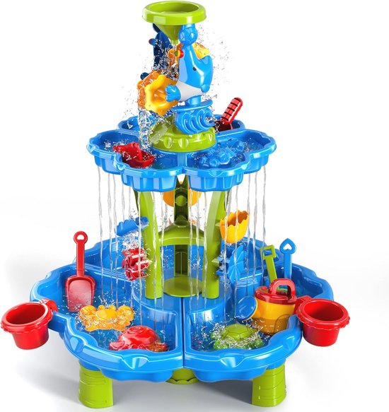 Waterspeeltafel voor kinderen - Zand- en watertafel voor buiten ...