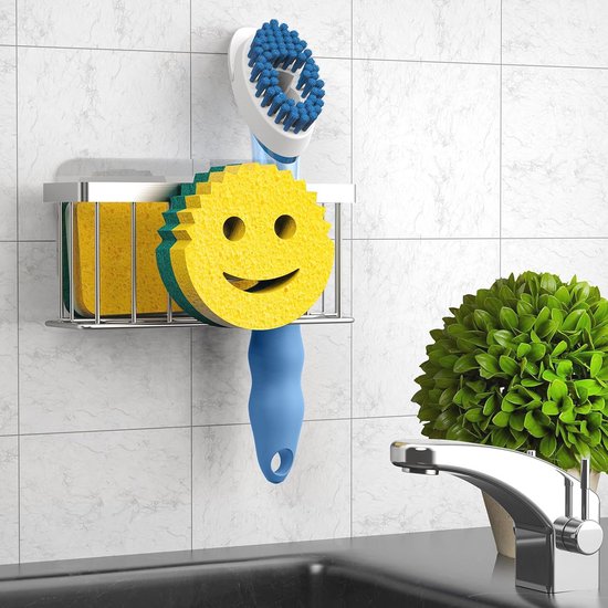 Sponshouder Smiley Face | Gootsteen Caddy voor Spons en Zeep ...