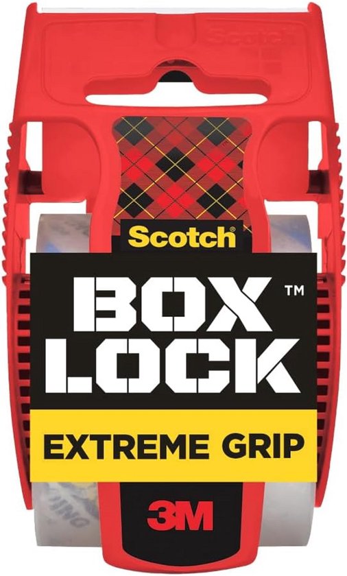 Sterke Verpakkingstape met Dispenser - Extreme Grip voor Verzenddozen | bol