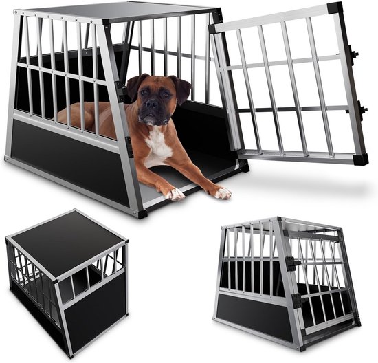 Robuuste Aluminium Honden Transportbox voor Auto L - Veilig en Goed ...