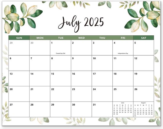Magnetische kalender voor koelkast 2023-2024, 15 x 12 inch, juli 2023 ...