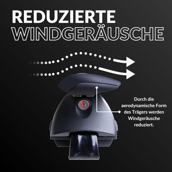 Universele Dakdrager 120 cm voor Open Railing - Aerodynamisch & TÜV/GS ...