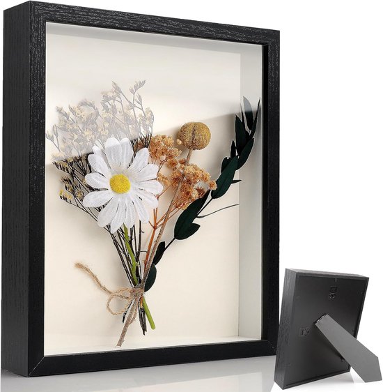 Diepe 3D Fotolijst Zwart 25x20 cm - Shadow Box om Te Vullen met ...
