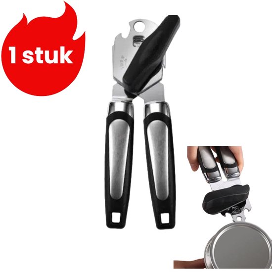 1-delige blikopener - Handmatige 3-in-1 multifunctionele krachtige ...