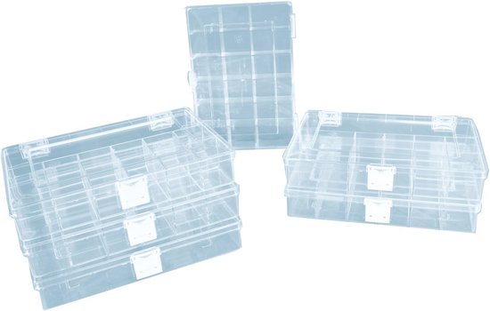 Sorteerdoos PP-Compact met 8 vakken - Stabiele en ruime sorteerdoos ...
