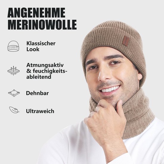 Dikke Warme Winter Beanie Hoed voor Mannen en Vrouwen - Gehaakte Unisex ...
