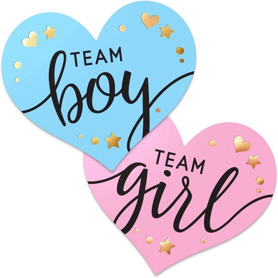 Set van 100 Gender Reveal Stickers voor Feesten en Babyshowers | bol