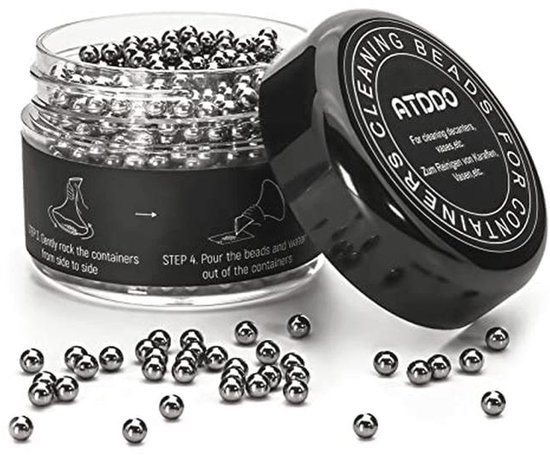 Reusable Stainless Steel Cleaning Beads for Containers - 1000 Pieces | bol