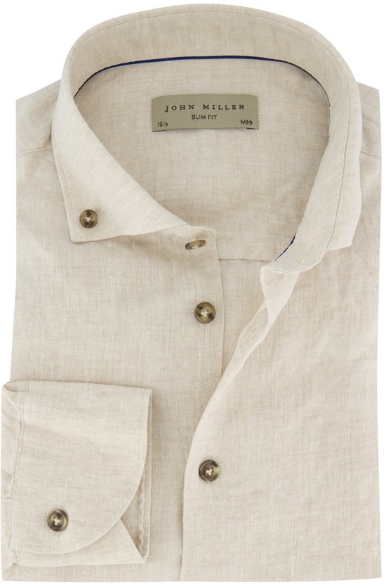 John Miller business overhemd beige | bol