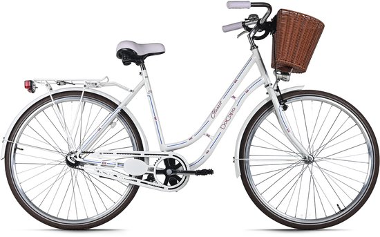 DaCapo Damesfiets 28" Classic Premium Wit 1 Versnelling Framemaat 53 cm ...