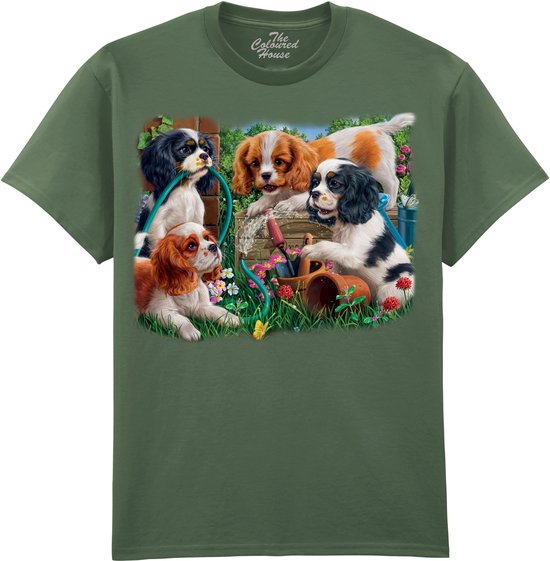 Puppies In The Garden The Coloured House T-shirt L | bol