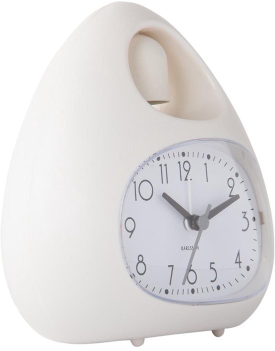 Karlsson Wekker Blob Bell - Wit - 12x8x13.7cm - Modern - Wekker voor ...