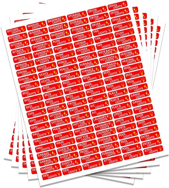 660pcs Circuit Breaker Box Labels - Rode Electric Fuse Panel Box ...