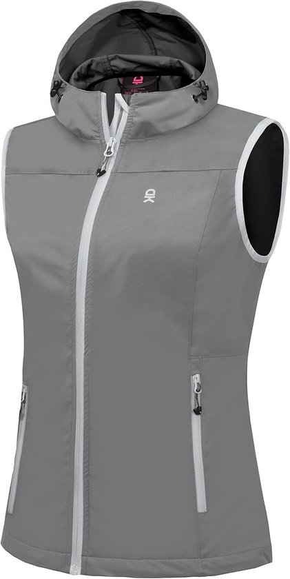 Dames Softshell Vest Lichtgewicht Winddicht Mouwloos Outdoor Vest voor ...