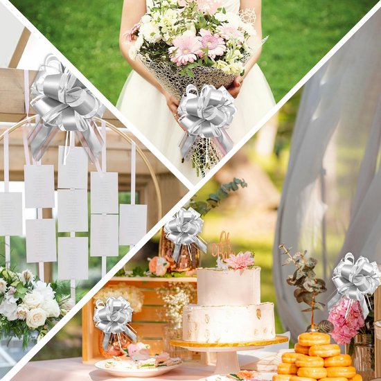 5 Grote Trekstrikken voor Cadeauverpakking en Decoratie - Zilveren ...