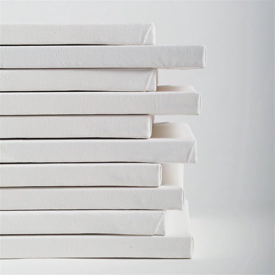 10 toiles sur châssis 24x30 cm | Prêt à Peinture, 100 % Katoen, idéal ...