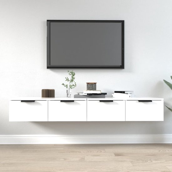2 st Wandkast | Hangkast | Muurkast | Opbergkasten 68x30x20 cm bewerkt ...