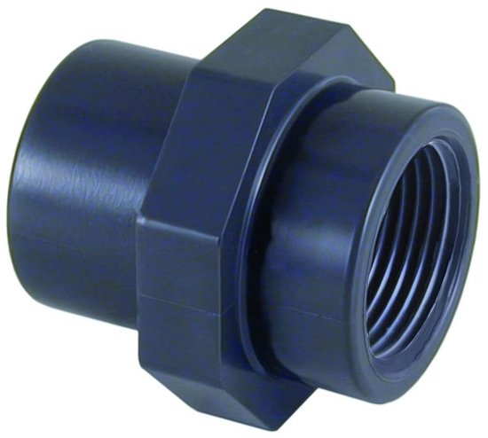 PVC-U Overgang Sok x IG 40-32mm x 1 1/4" PN10 | bol