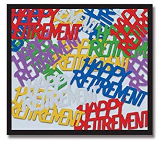 Veelkleurige Fanci-Fetti voor Gelukkige Pensioenfeesten | bol