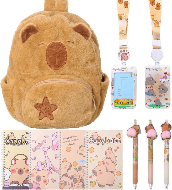 Capybara rugzak voor kinderen van 3-12 jaar | bol
