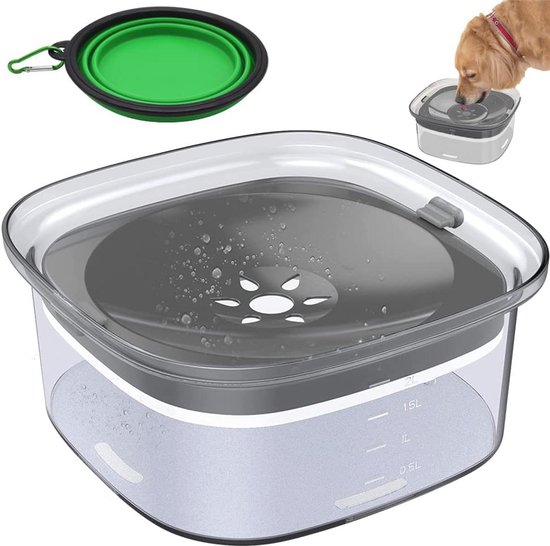 Drijvende waterbak voor huisdieren - 2 liter drinkbak voor katten en ...