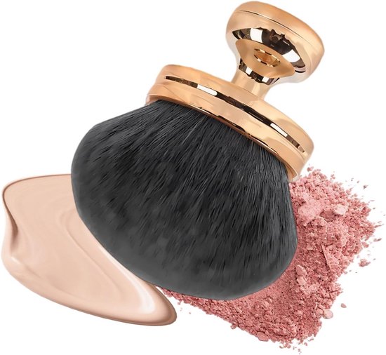 Extra Grote Kabuki Kwast voor Zelfbruiner en Make-up, Zacht en Breed ...