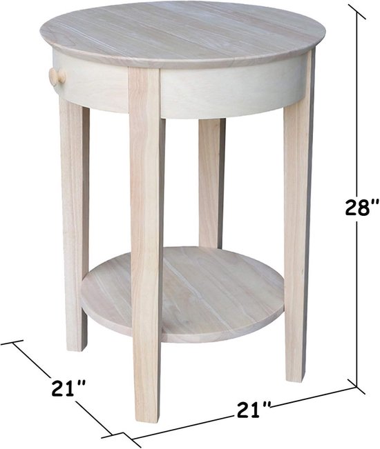 Sierlijke bijzettafel voor woonkamer of hal - Rustiek design | bol