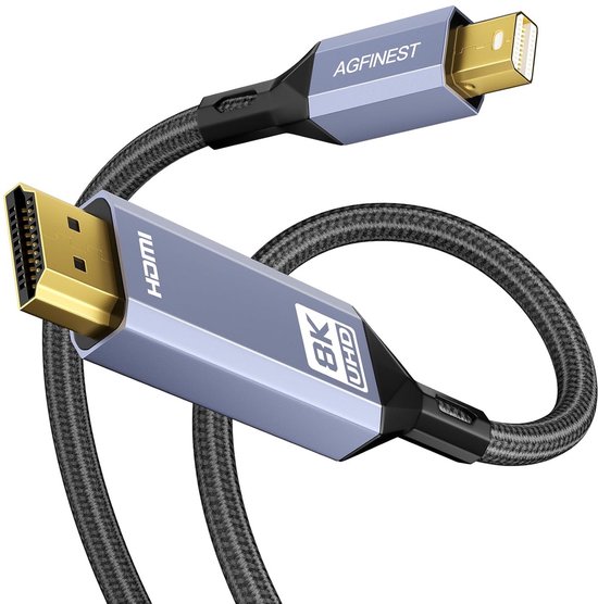 Mini DisplayPort naar HDMI Kabel met 8K@60Hz en 4K@120Hz Ondersteuning ...