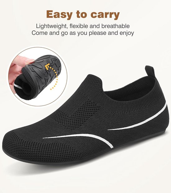 Lichte Comfortabele Platte Slippers voor Heren en Dames, Flexibele ...