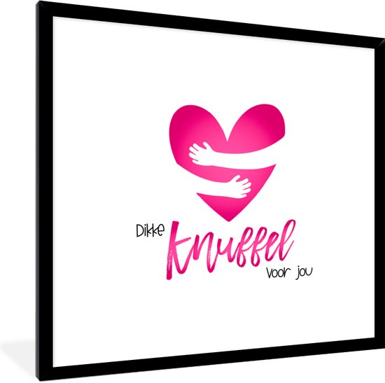 Fotolijst incl. Poster - Sterkte - Quotes - Knuffel - 40x40 cm ...