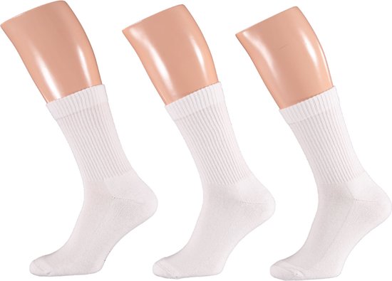 Sportsokken | Unisex | Wit | Maat 42/47 | Sportsokken | Sportsokken ...
