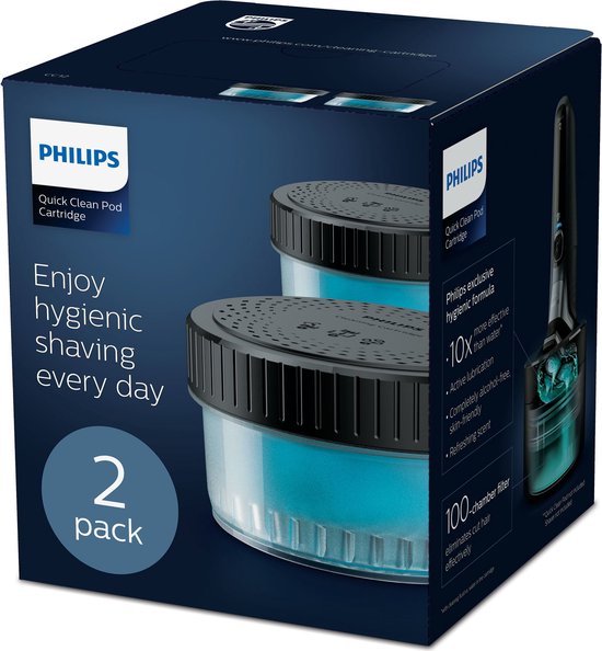 Philips Quick Clean Pod-cartridge 2 stuks | bol