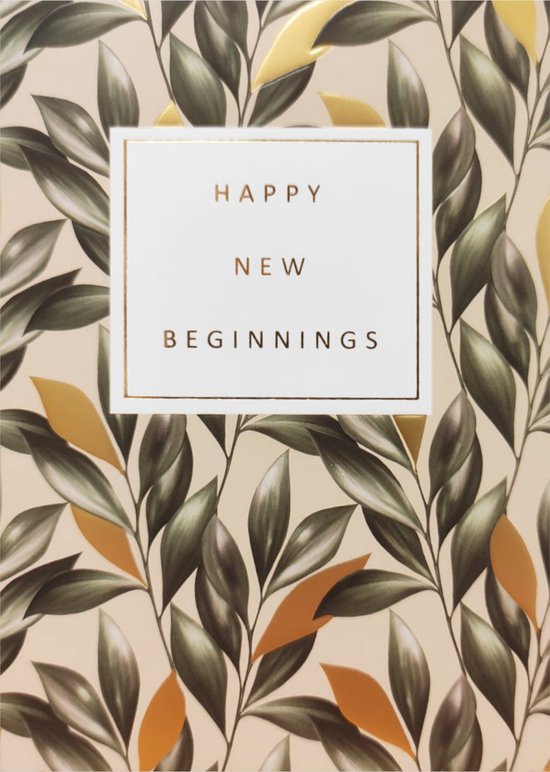 Kaart - Gold Rush - Happy new Beginning - GLD044-A | bol