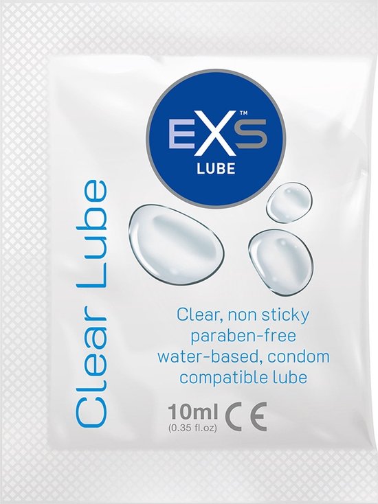 EXS Clear Lube Sachets 100 pack - 10 ml - Lubricants | bol.com