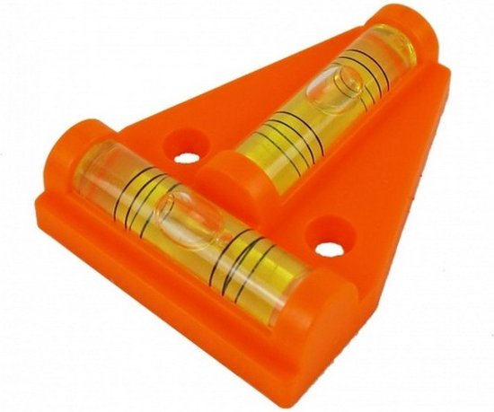waterpas pyramide 6 cm oranje | bol