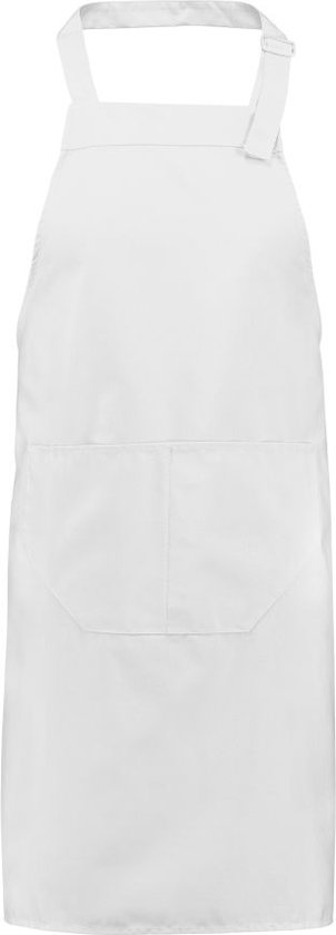 Mijncadeautje - Schort Keukenschort - Neutraal, Blanco - Wit - 75 x 85 ...