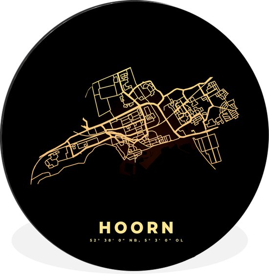 Wall Circle - Wall Circle - Hoorn - Map - City Map - Map - Aluminium ...